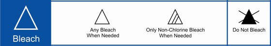 Bleaching Symbols | Care Labels